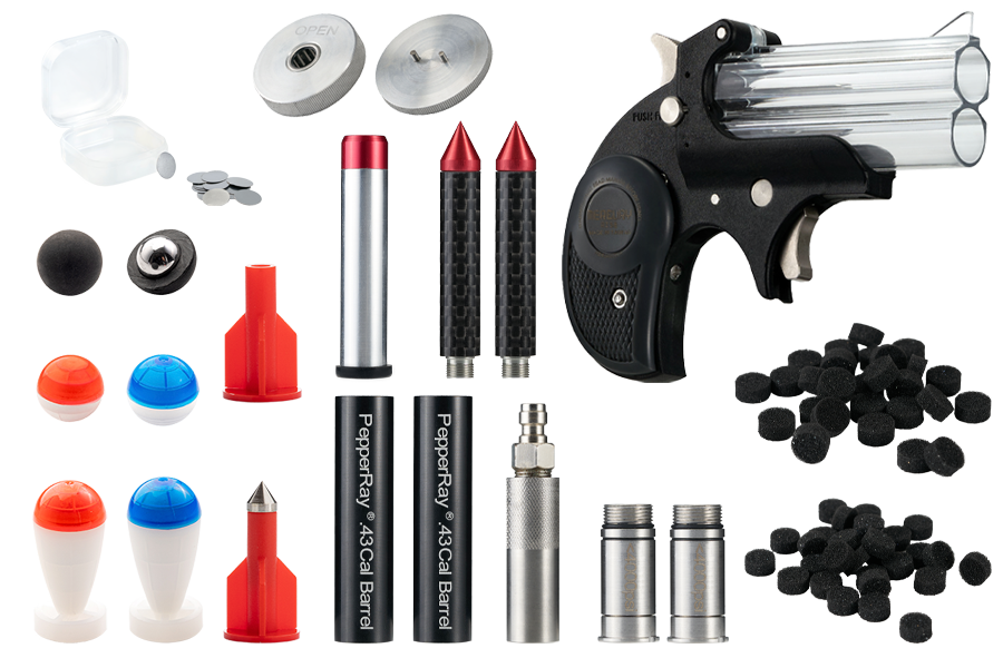 Mercury Rise PepperRay PCP Air Derringer .43/.50 Caliber All-Purpose T